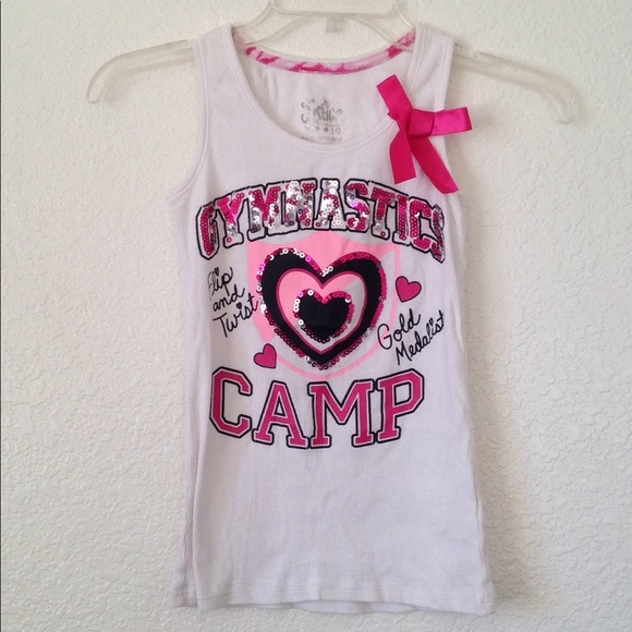 Justice | Shirts & Tops | Girls Justice Sequined Gymnastics Tank | Poshmark
